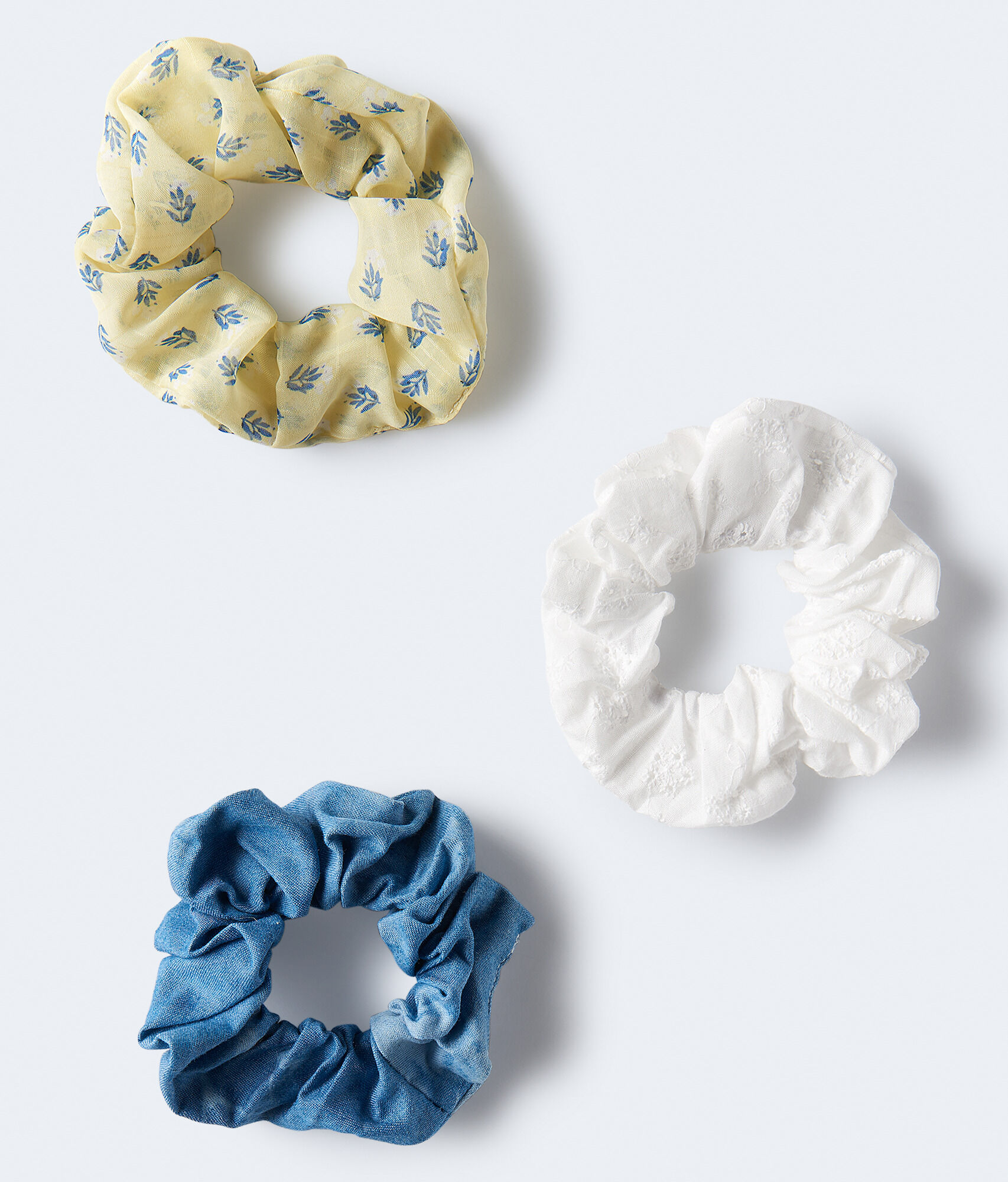 Denim Scrunchie 3-Pack