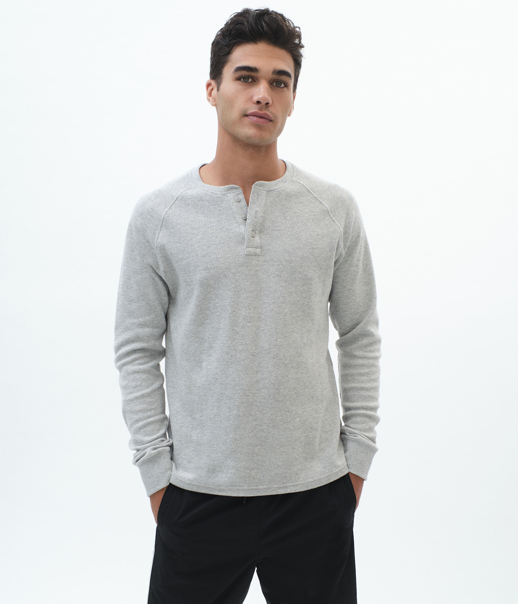 Long Sleeve Raglan Henley