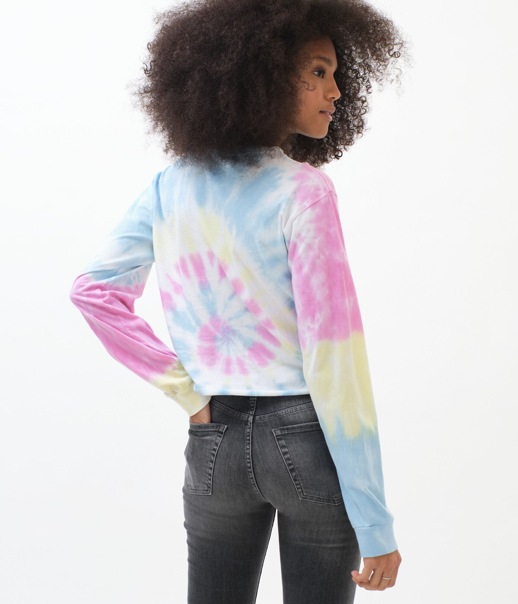 Long Sleeve NASA Tie-Dye Graphic Tee