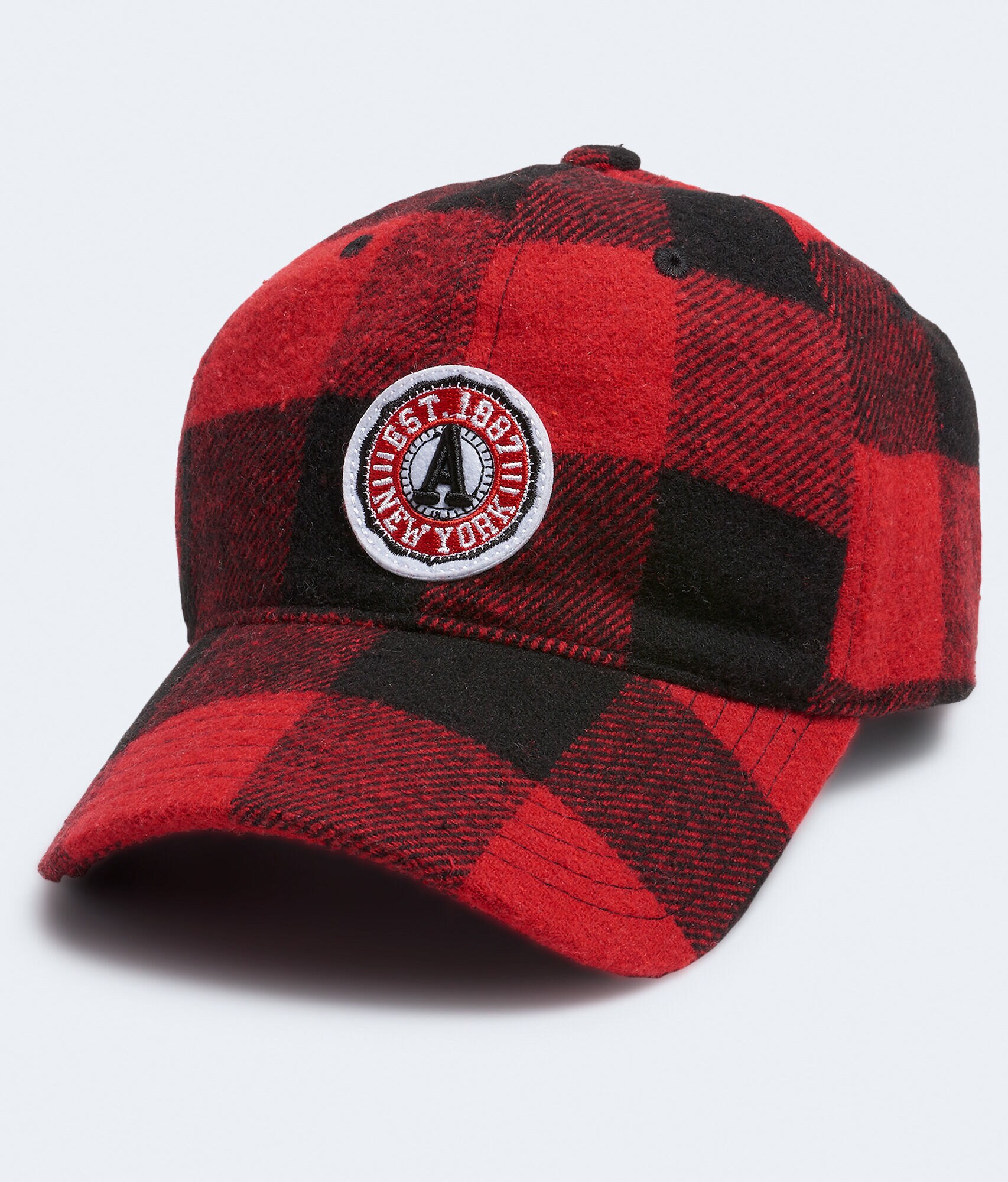 Buffalo Plaid Patch Adjustable Hat