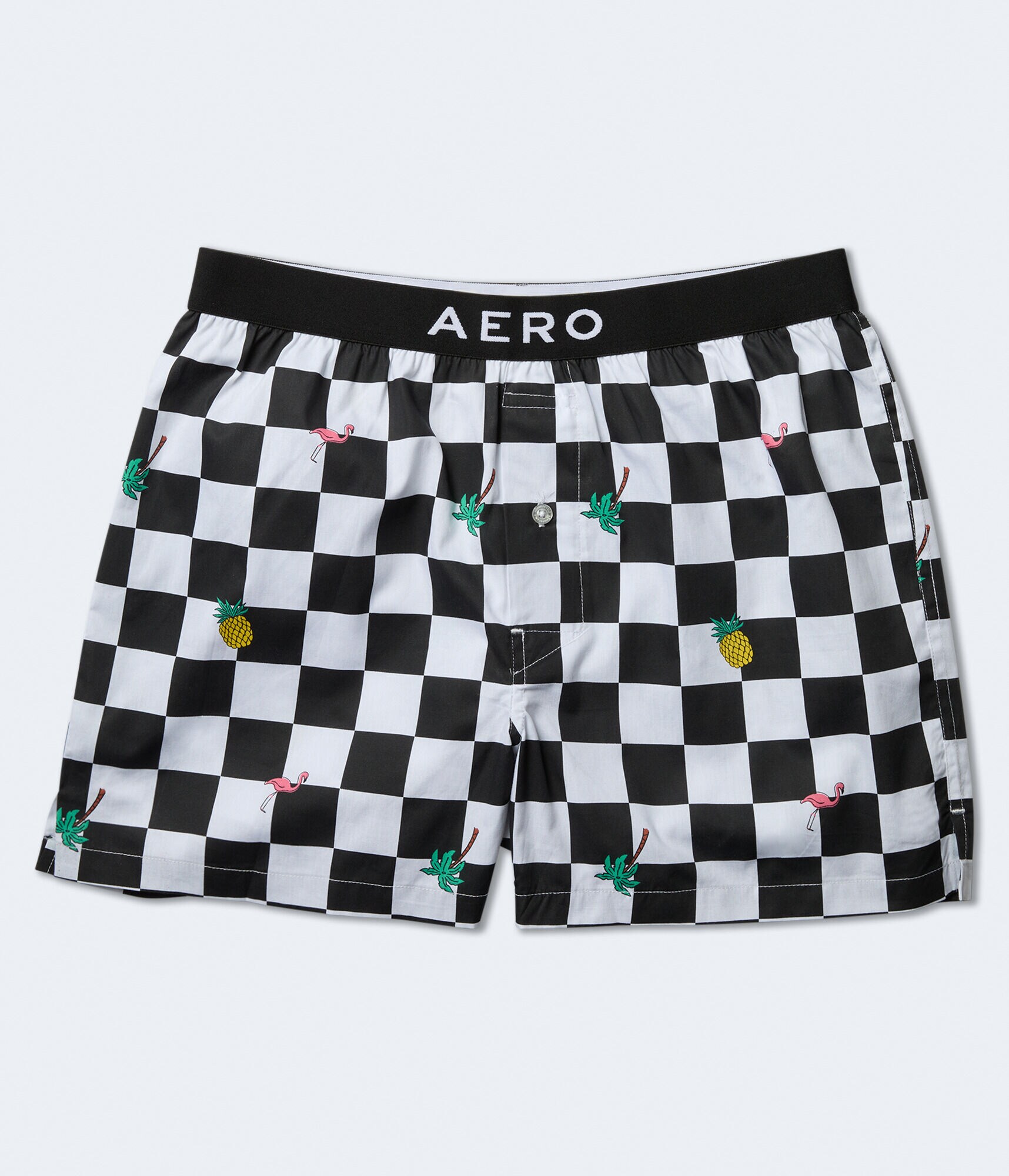 Tropical Checker Woven Boxers