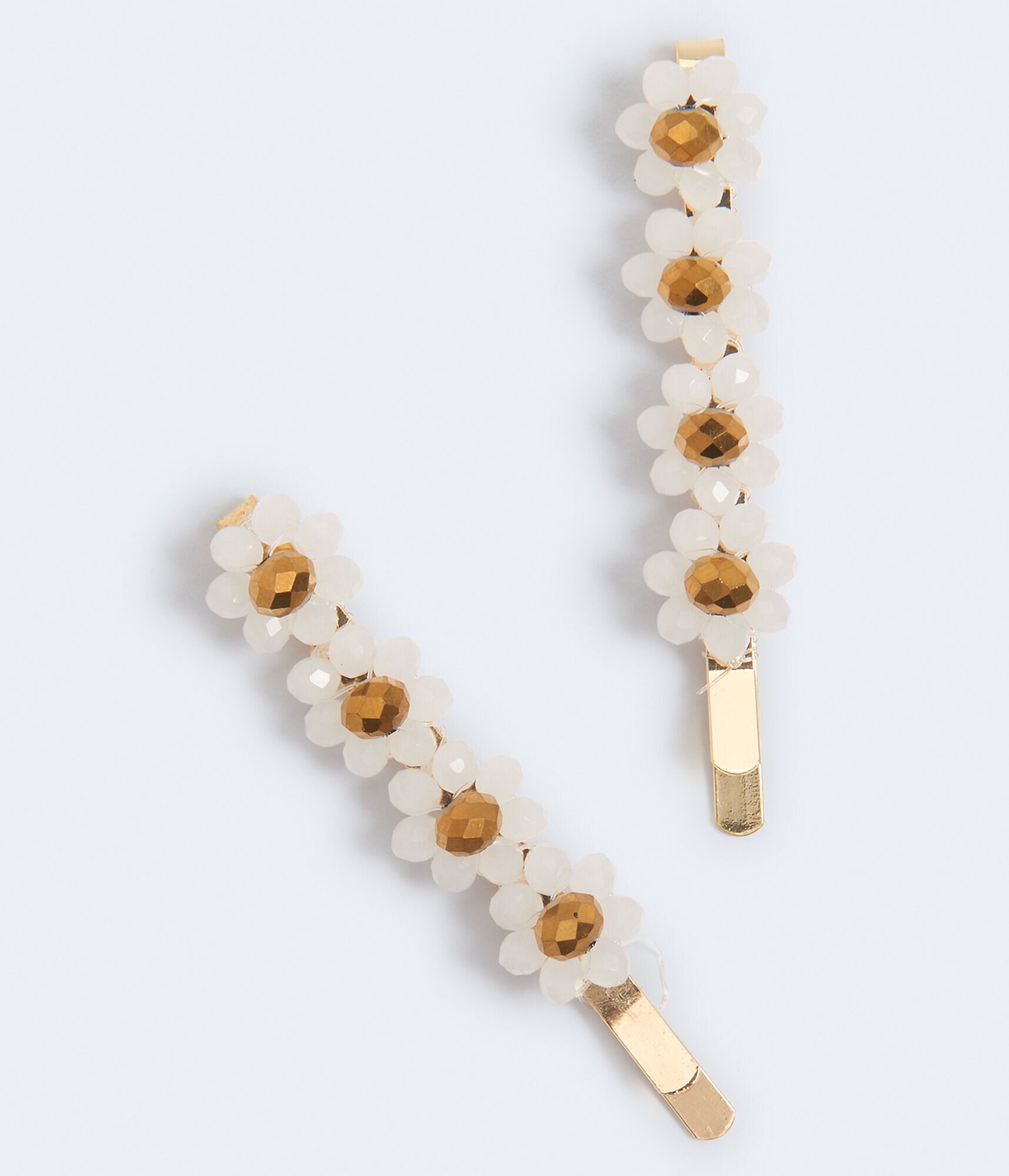 Beaded Daisies Hair Slide 2-Pack