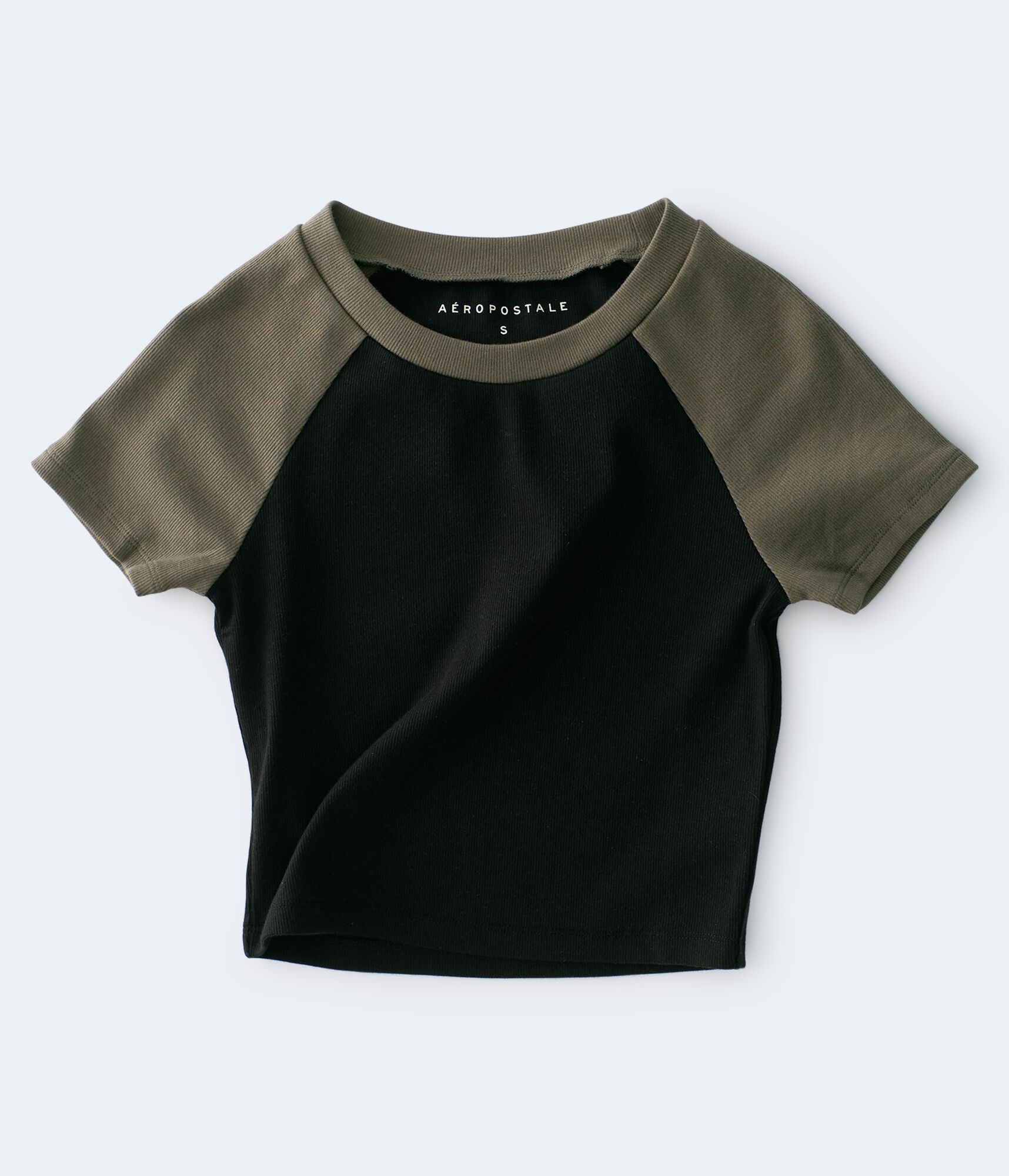 Cropped Raglan Tee