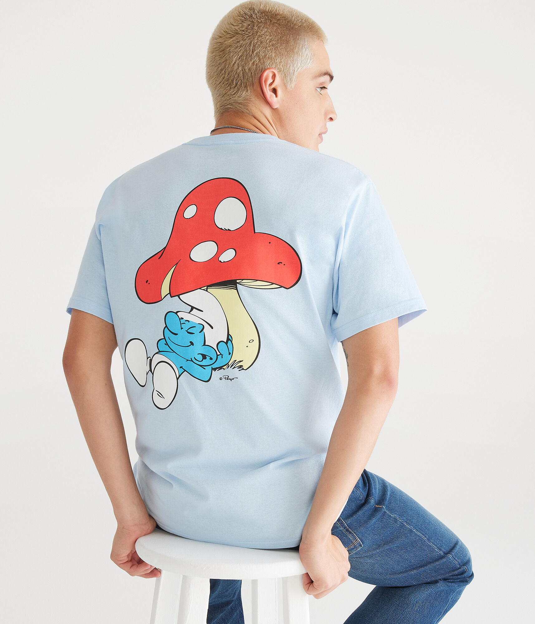 Sleeping Smurf Graphic Tee