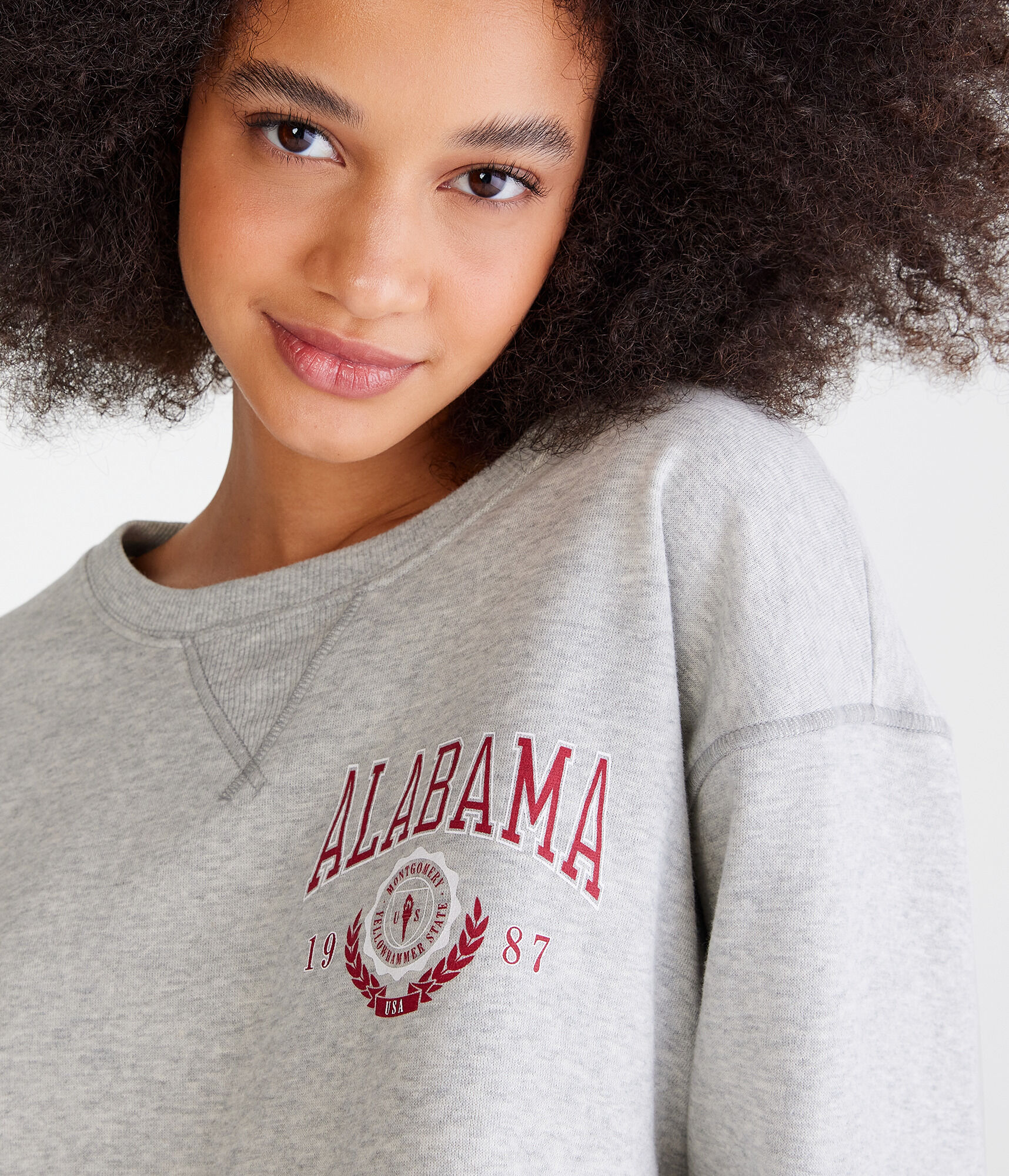 Alabama Destination Cropped Crew Sweatshirt