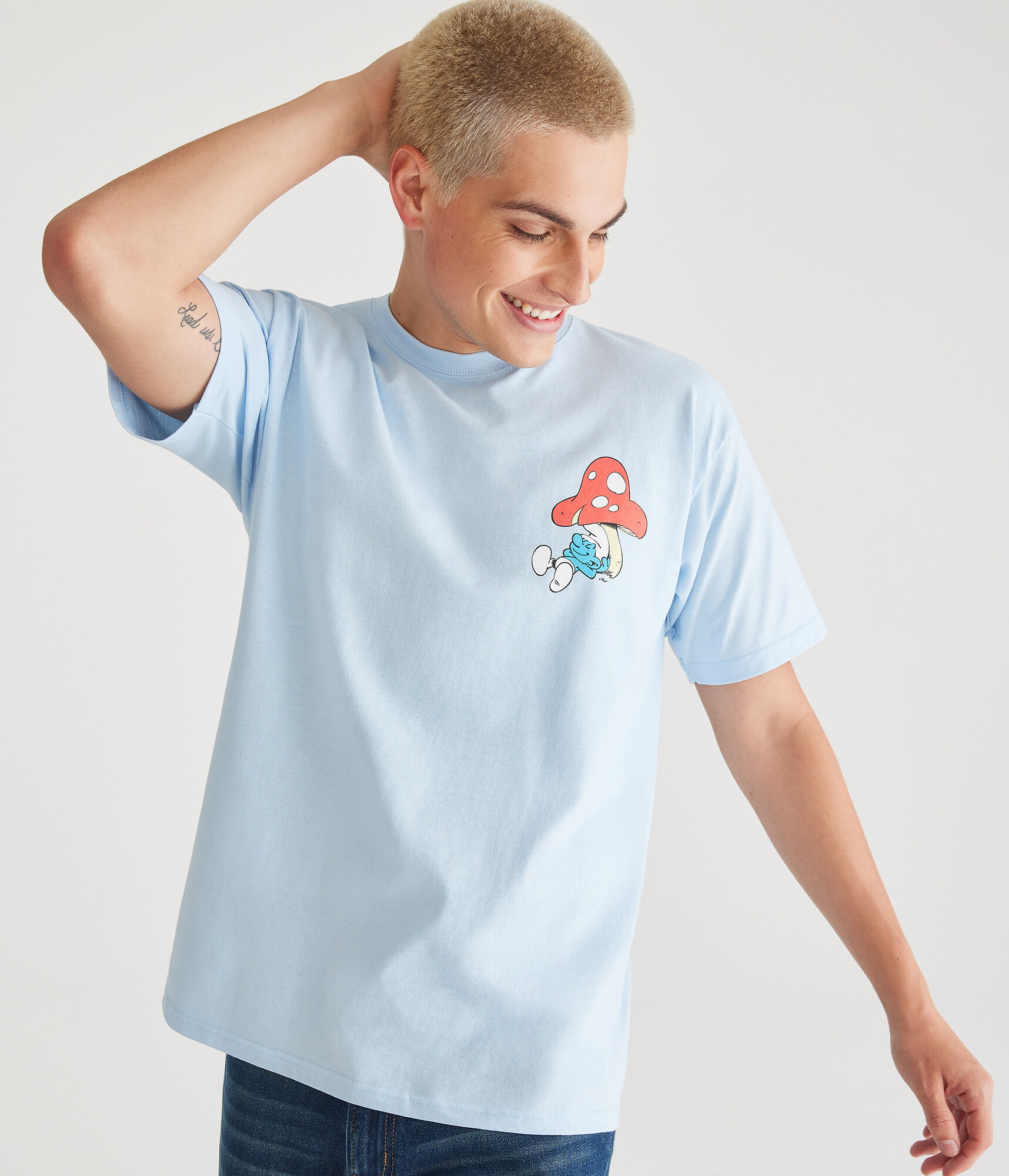 Sleeping Smurf Graphic Tee