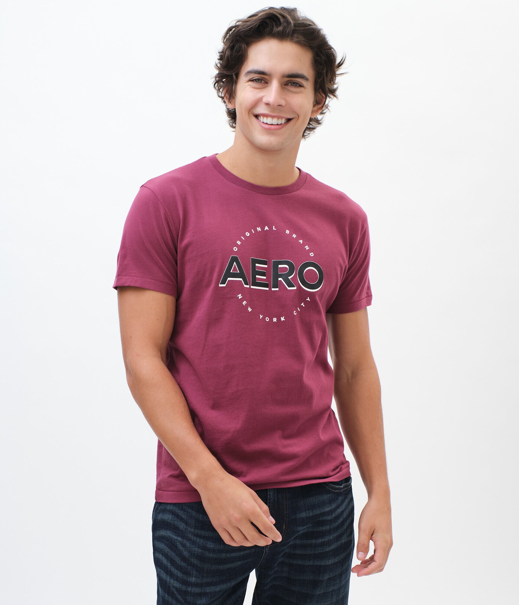 Aero Original Brand Circle Logo Graphic Tee