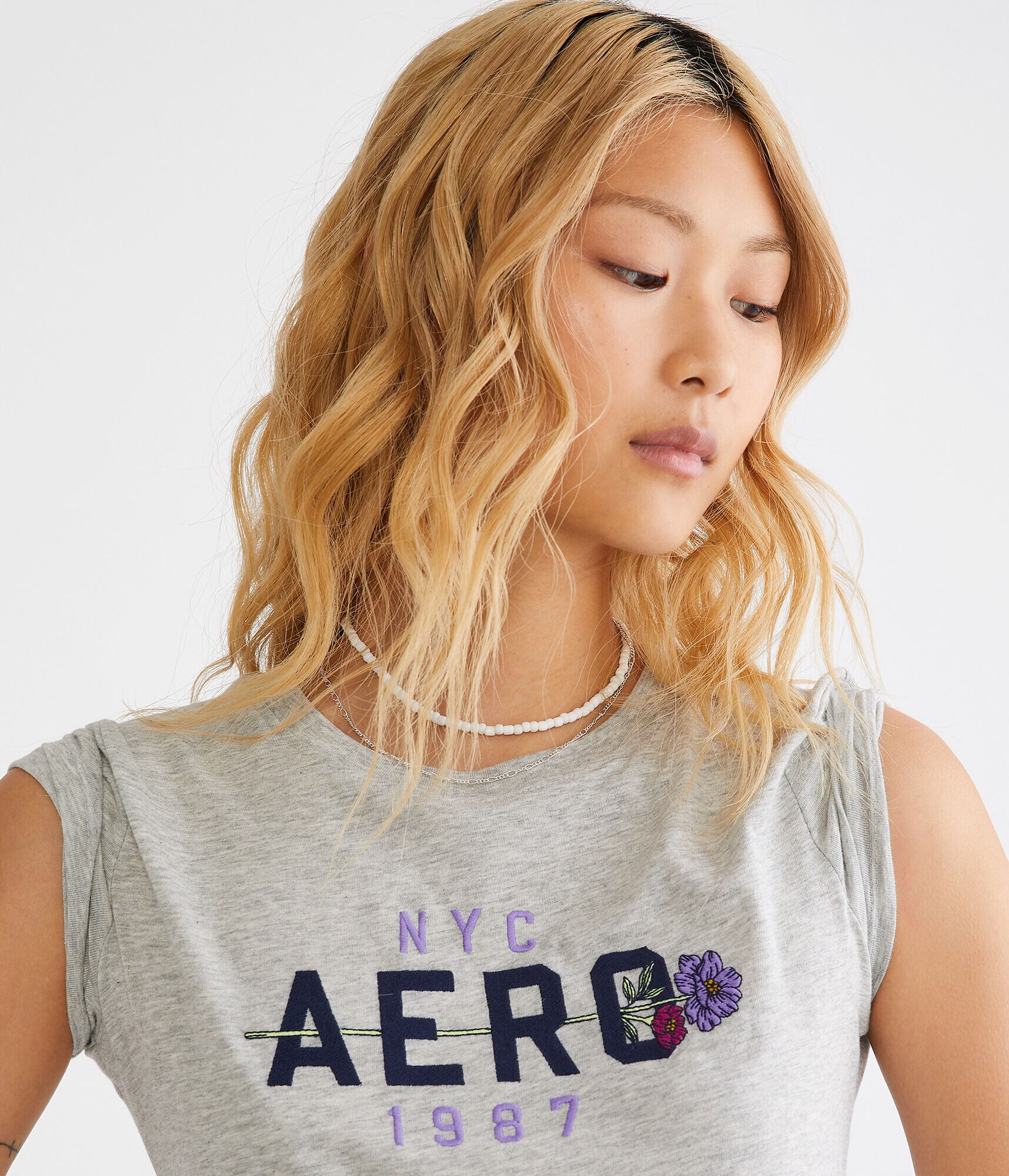 Aero NYC Floral Graphic Tee