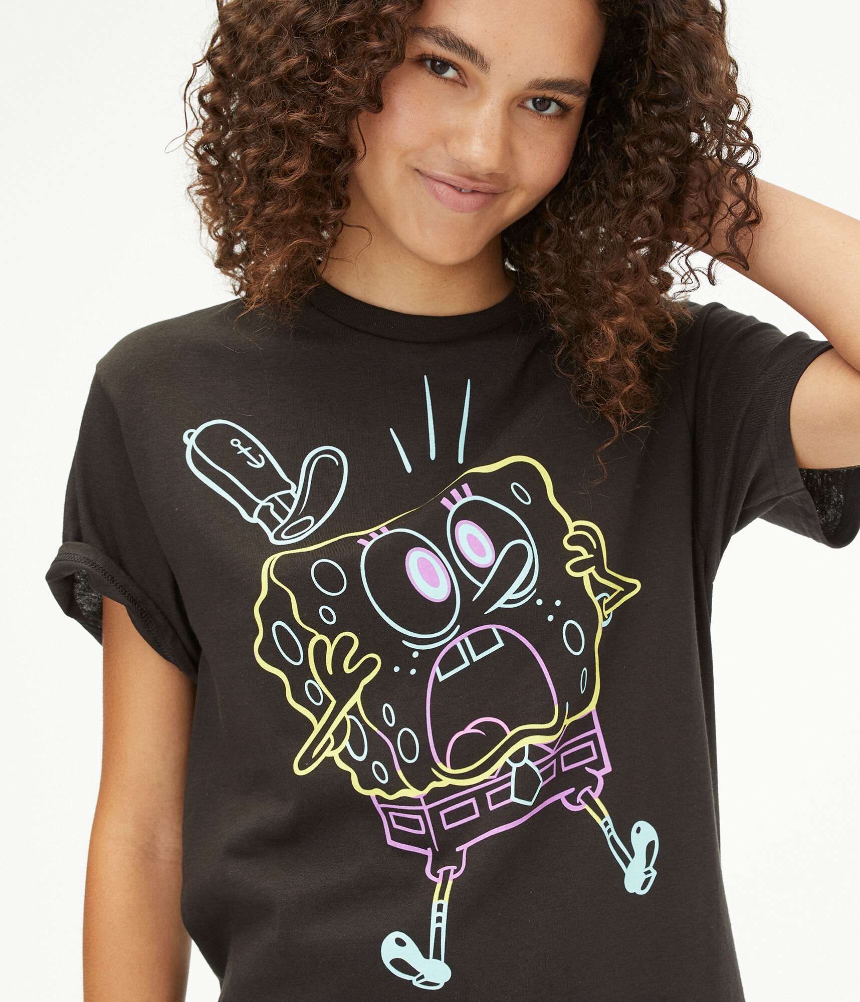SpongeBob Sketch Boyfriend Graphic Tee
