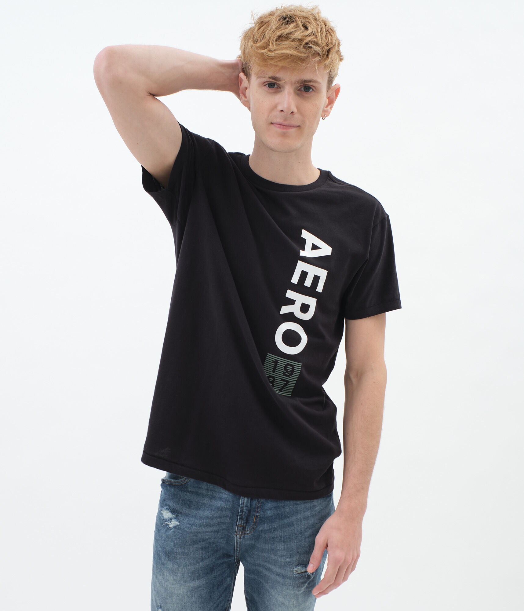 Vertical Aero 1987 Logo Graphic Tee