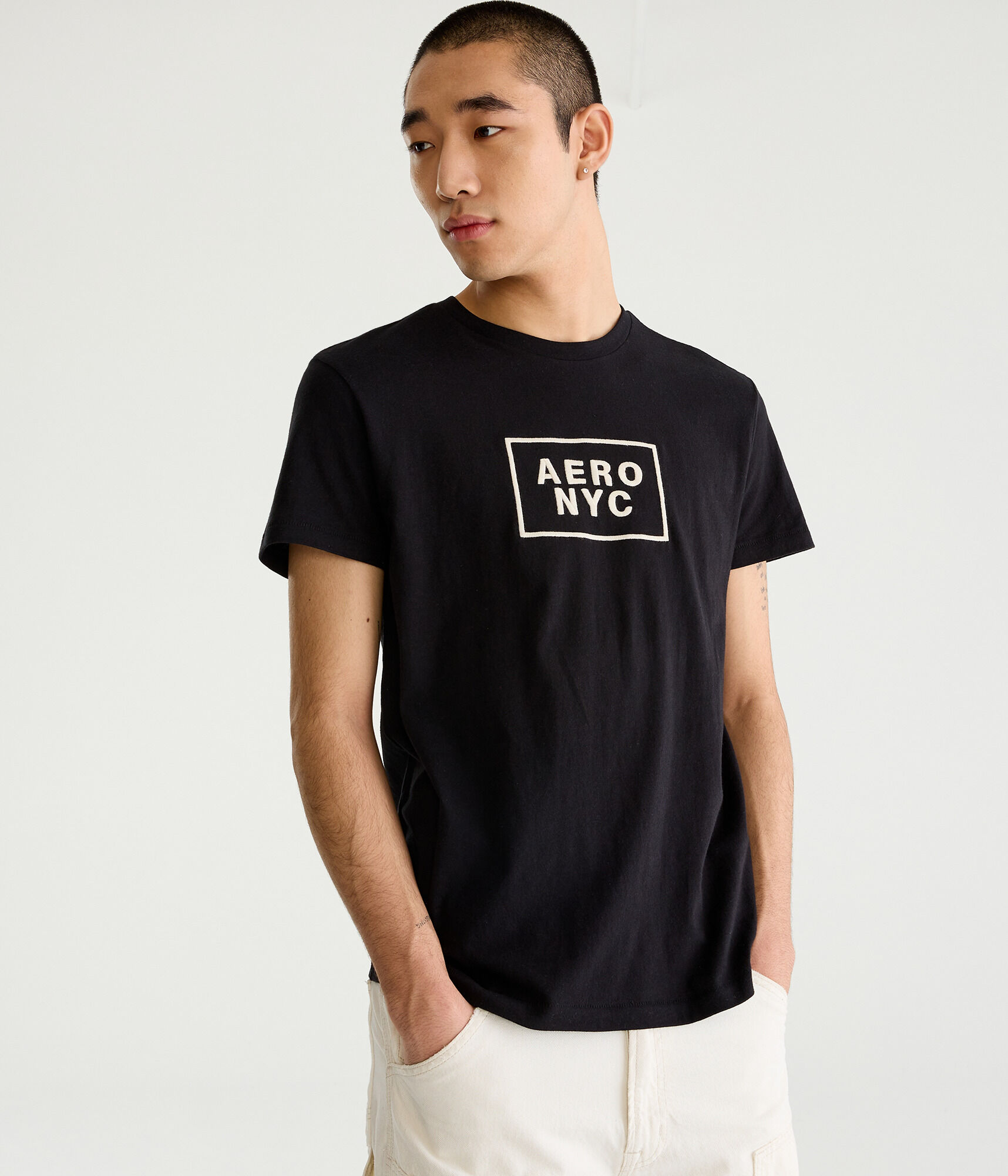 Aero NYC Box Logo Graphic Tee